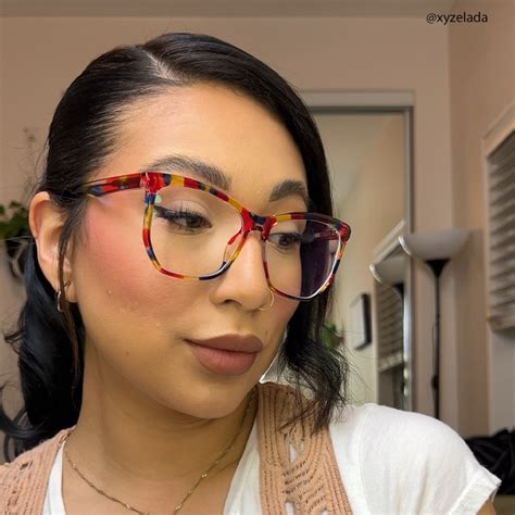 Geometric Libby Multicolor Glasses Deals Zeelool Glasses
