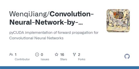 Github Wenqijiangconvolution Neural Network By Pycuda Pycuda