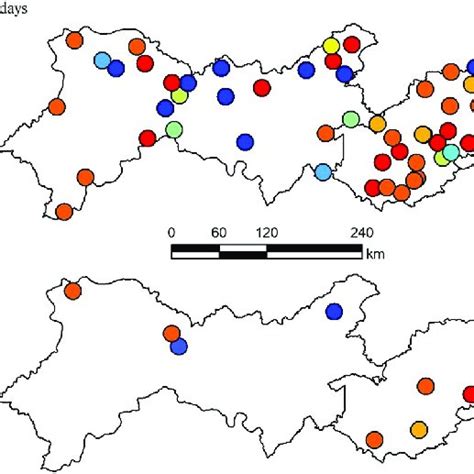 Spatial Variability Of The T Parameter For The 20 Cm Upper And 40 Cm Download Scientific