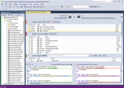 version controlling sql server databases in azure devops