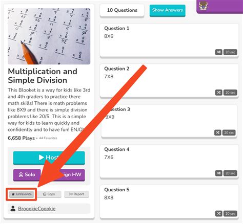 How To Favorite A Blooket Question Set Blooket