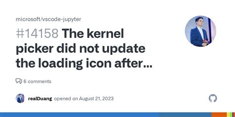 The Kernel Picker Did Not Update The Loading Icon After The Check Was Complete · Issue 14158