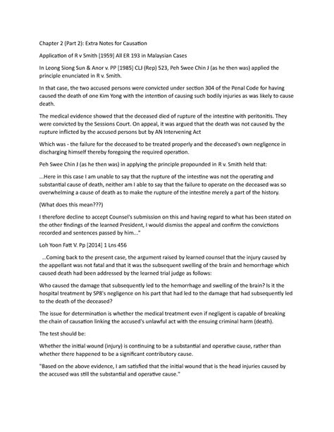 Chapter 2 Part 2 Extra Notes For Causation Chapter 2 Part 2 Extra Notes For Causation