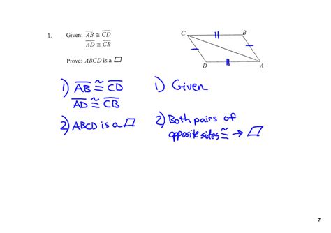 Lsn 11 3 Proving A Quadrilateral Is A Parallelogram Pdf