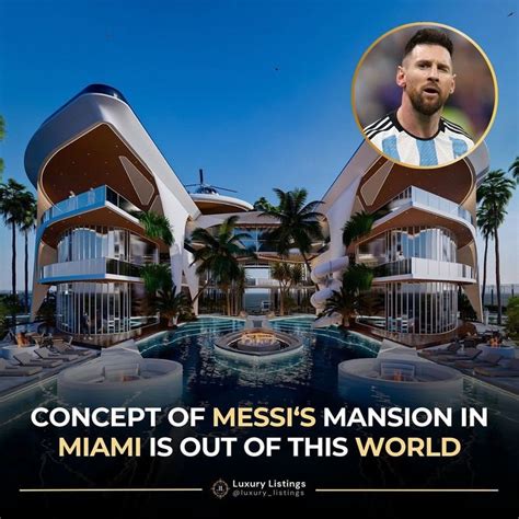 Incredible Concept For Lionel Messis Mansion In Miami 😍⁠ Messi