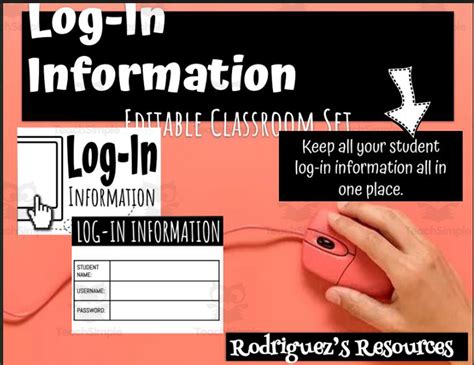 Password Cards By Teach Simple