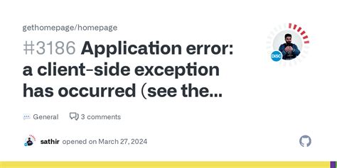 Application Error A Client Side Exception Has Occurred See The Browser Console For More