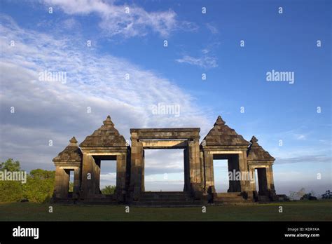 Indonesia Java Gateway To Ratu Boko Temple Stock Photo Alamy
