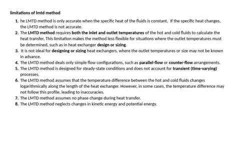 Limitations Of Lmtd Method Pdf