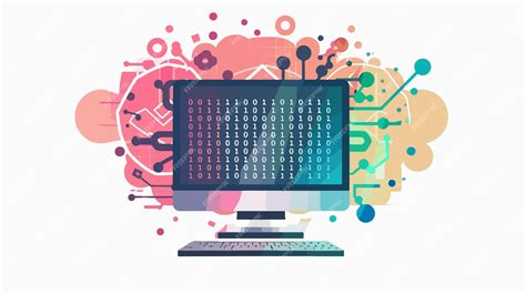 Binary Code Computer Security Concept With Password Protection Premium Ai Generated Vector