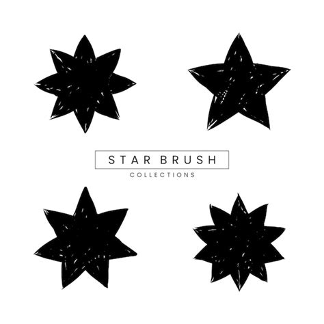 Premium Vector Star Brush Collections