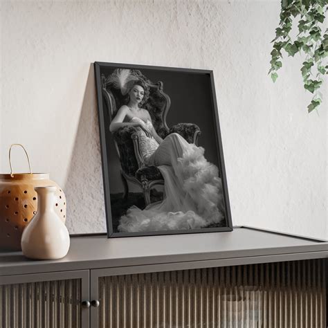 Black And White Beauty Vintage Erotic Poster