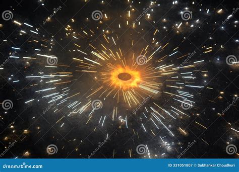 Spinning Cracker On Diwali Festival Stock Image Image Of Bright