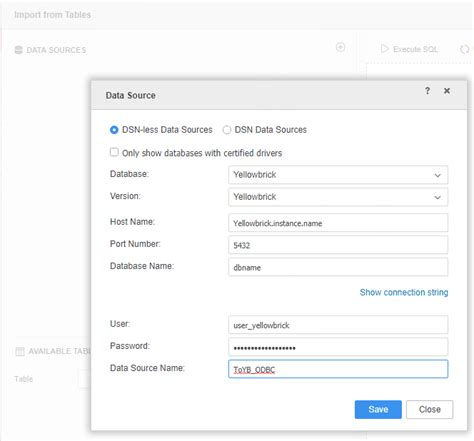 Kb484197 Connect Microstrategy To A Yellowbrick Database