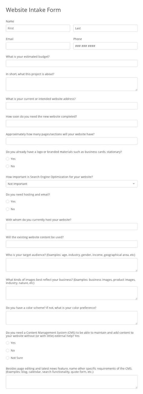 Customizable Client Intake Form Template Monday Com Blog