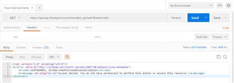 Access Sharepoint Online Using Postman