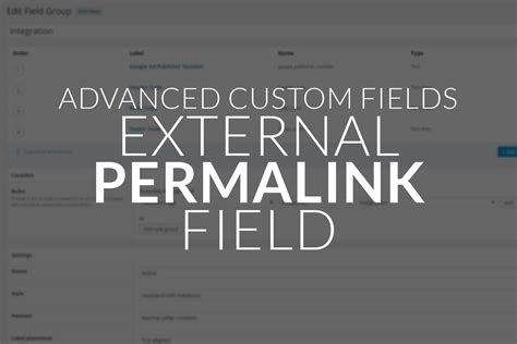 Advanced Custom Fields External Permalink Field • Tyler Johnson Design