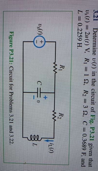 solved determine v t in the circuit of fig p3 21 given