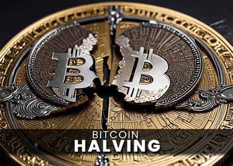 premium photo bitcoin halving block reward breaking bitcoin halving