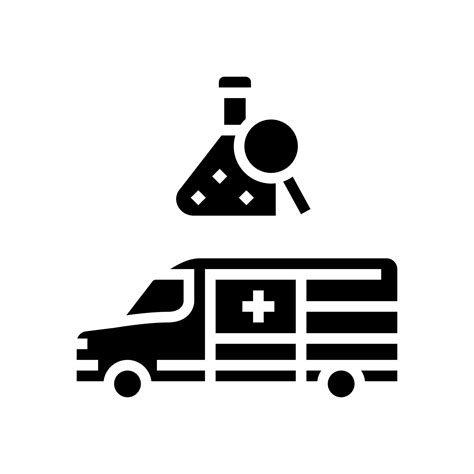 mobile drug testing glyph icon vector illustration 18778646 vector art