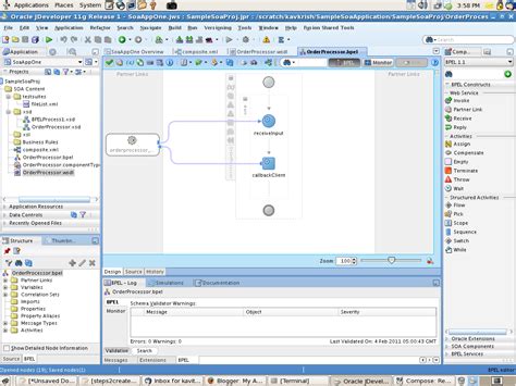 My Adf Experiences My First Look At Soa Composite Applications