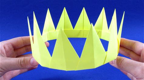 Как сделать корону из бумаги своими руками Оригами корона Youtube