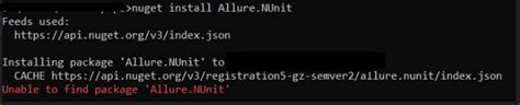 Can Not Install Allurenunit Using Nuget · Issue 341 · Allure