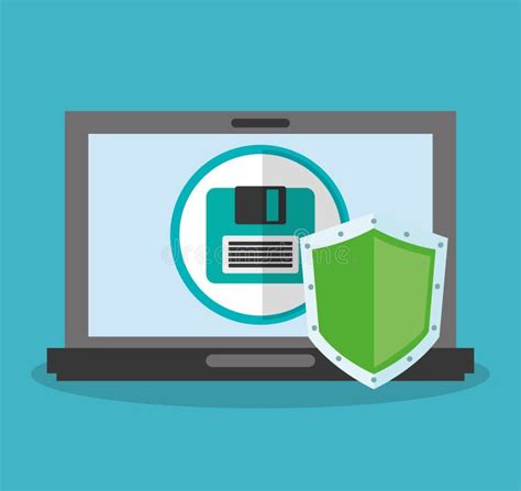 Diskette Safety Protection And Security Vector Icons Set Cyber Computer Network Business Data