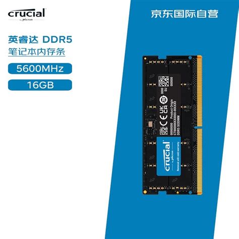 【手慢无】英睿达 Ddr5 5600mhz 笔记本内存 普条 黑色 16gb 289元到手英睿达 24gb Ddr5 5600 笔记本内存条