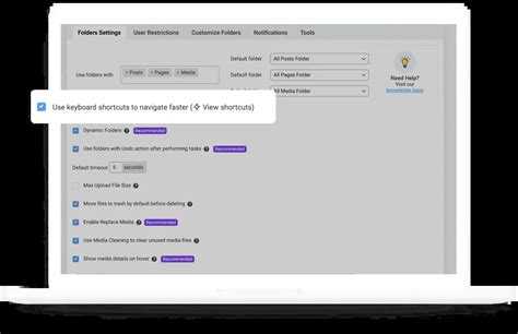 Keyboard Shortcuts For The Folders Wordpress Plugin Premio