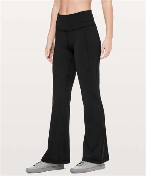 Lululemon Groove Pant Flare Super High Rise Nulu Black First Release Lulu Fanatics