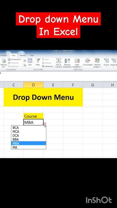 Drop Down Menu Excel Exceltips Exceltutorial Exceltricks Computer Msexcel Exceltraining