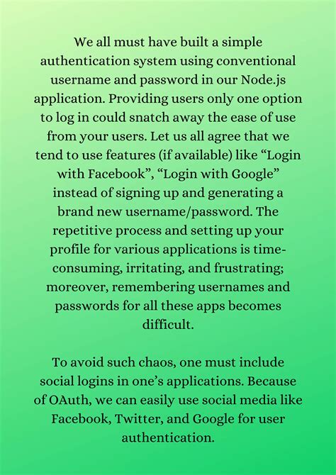 Passport Js Authentication In Nodejs How To Implement Facebook Login Feature In Nodejs
