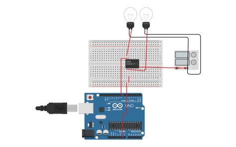 Circuit Design Relay Tinkercad