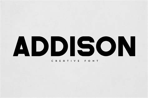 Addison Font Fonts Hut