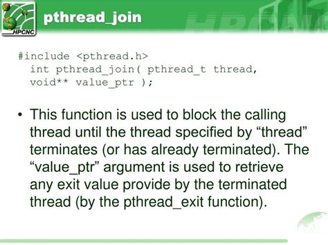 Ppt Pthread And Posix1c Threads Powerpoint Presentation Free Download Id6571435