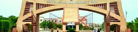 Chaudhary Devi Lal University [cdlu] Sirsa Profile 2025 2026