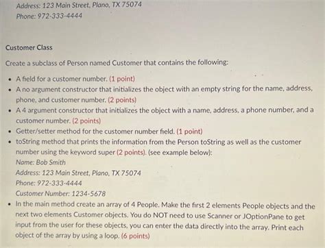 Solved Your Goal Is To Design A Class Named Person And A