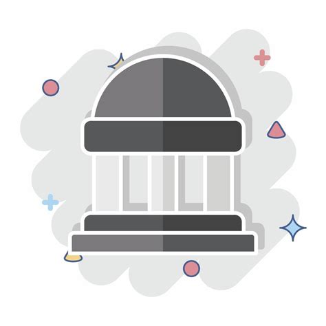 Icon Congress Related To Electiont Symbol Comic Style Simple Design