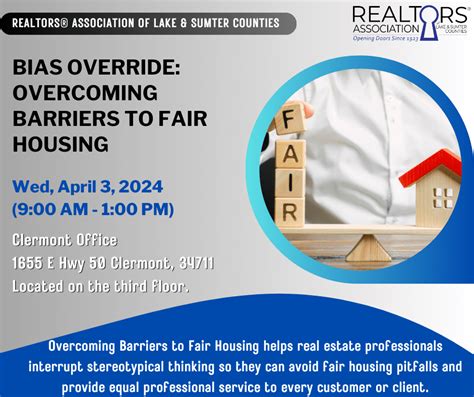 bias override overcoming barriers to fair housing realtors