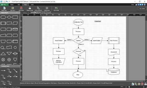 Clickcharts Free Diagram And Flowchart Maker Download Softpedia