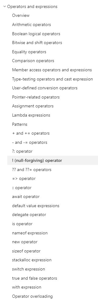 Missing Corresponding Null Conditional Operator Document For C · Issue