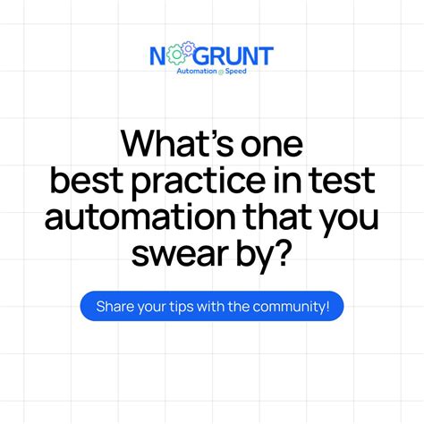 Nogrunt On Linkedin Testautomation Bestpractices Automationtips Softwaretesting