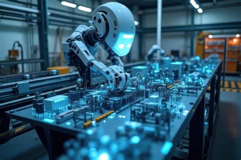 Automation And Ai Transforming Industrial Processes Stock Illustration Illustration Of