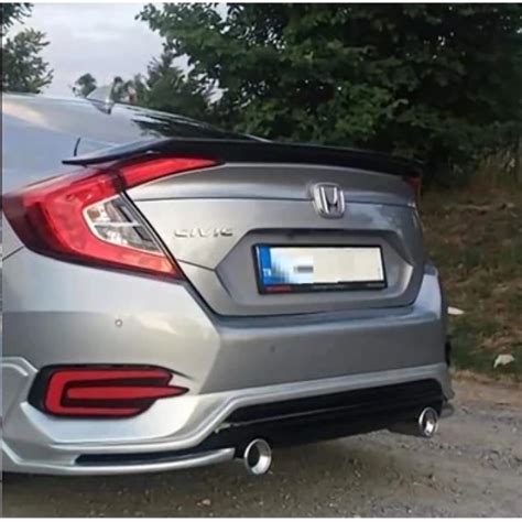 Honda Cİvİc Fc5 Turbo Spoiler Parlak Sİyah