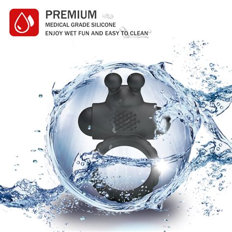 Silicone 3 In 1 Soft Cock Rings Triangular Penis Ring With Massage