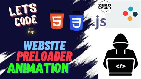 Create Website Pre Loader Animation Using Html Css And Javascript Youtube