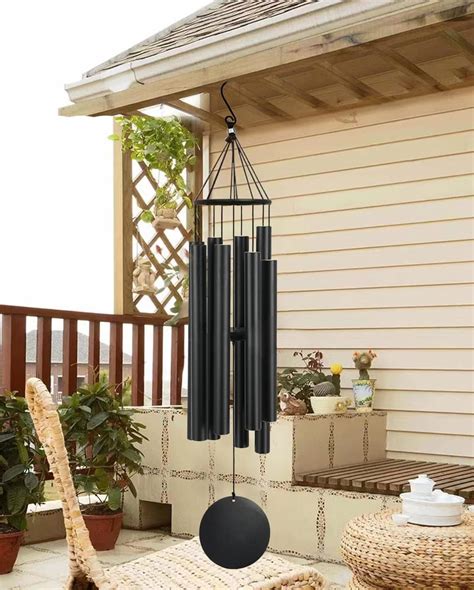 39 Inches Extra Large Wind Chimes Outdoor Deep Tones