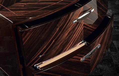 Luna Ebony Macassar Night Table By Giorgio Collection For Sale At