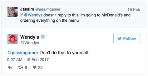 Wendys Twitter Flame Broils People With Savage Roasts 22 Tweets